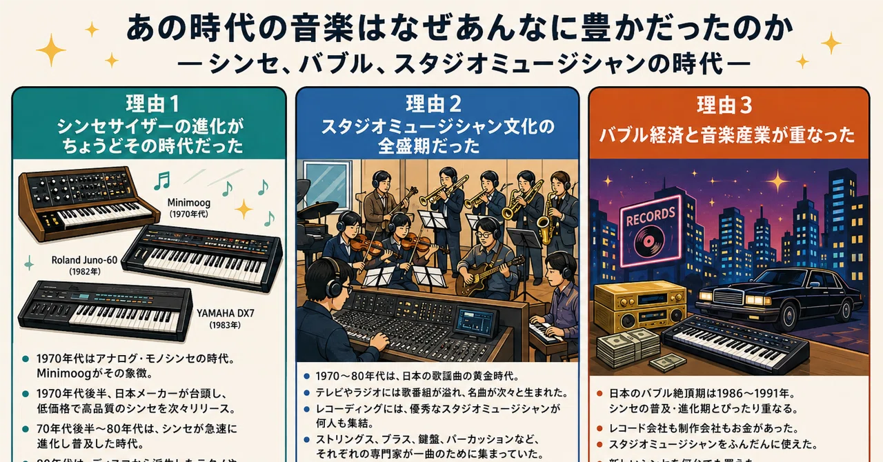 70年代バブルとディスコとシンセサイザーとミュージシャンのカンケイについて｜kikka-鍵盤プレイヤー専用楽譜作ってます