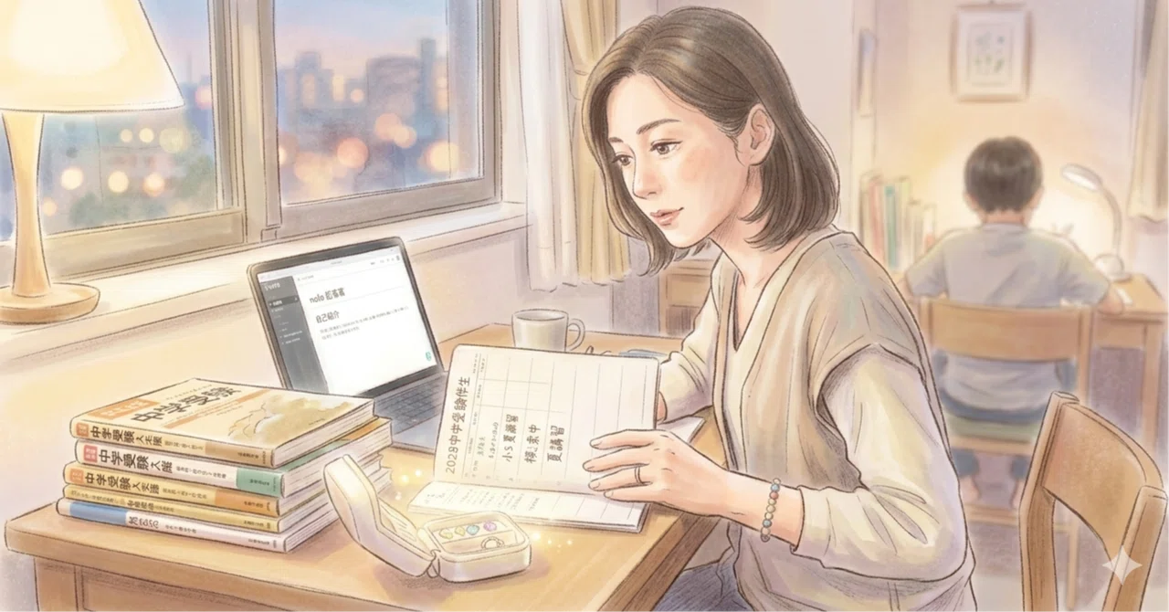 自己紹介【2028年中学受験】内申期待ゼロの繊細息子と、孤独に走る心配性ママの奮闘記｜とぱーず＠内申期待ゼロ男子の中受伴走（2028組）