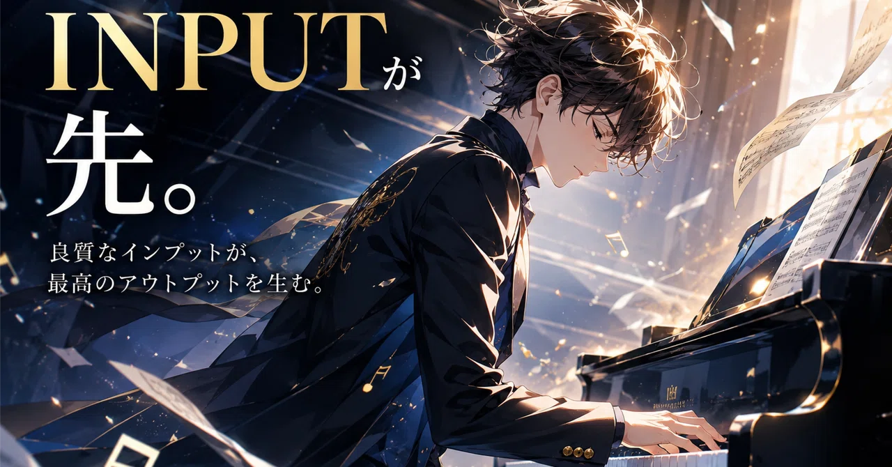 Inputが先。Outputが先に来ることはない。｜Tomoki Imaizumi