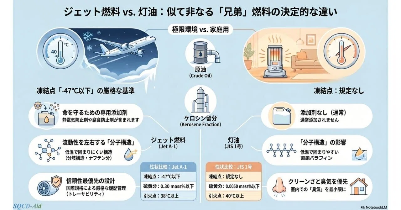航空燃料（Jet A-1）とJIS1号灯油の技術比較報告｜marsy055