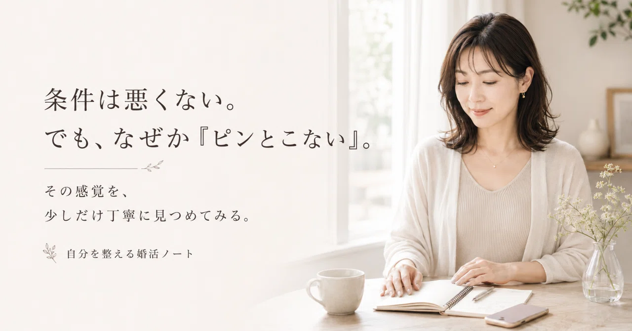 条件は悪くないのに「ピンとこない」。婚活で迷い続けてしまう本当の理由｜松永宜子｜最幸女子®アカデミー主宰・著者
