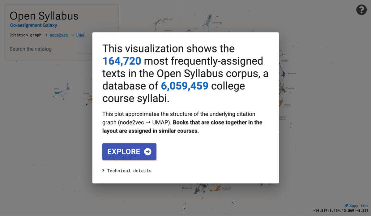世界中の大学のシラバスを集めて分析する、Open Syllabus。｜Sangmin Ahn