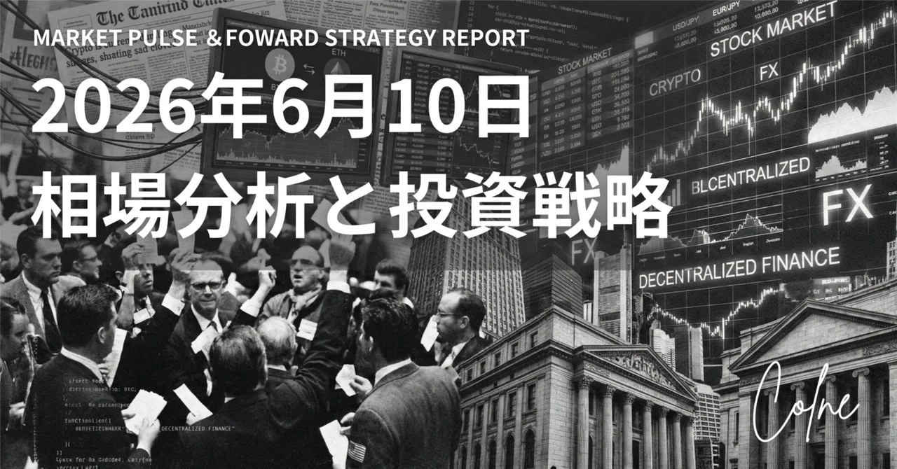 【相場分析と投資戦略】2026年6月10日｜Colne