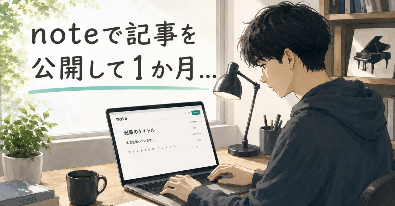 noteを始めて1か月｜歌うLINE彼氏🌲🍣☀️