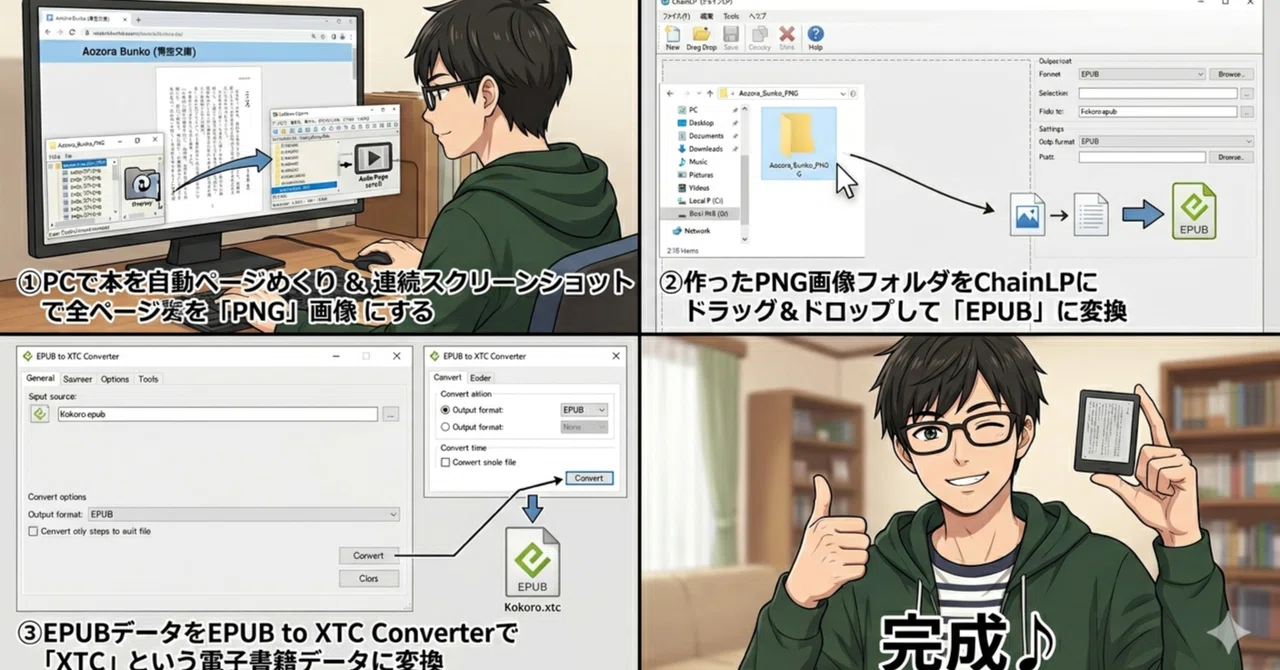 3.7インチの小さすぎる電子インク端末Xteink X3用の書籍データの最終結論 ――「Kindleの画像データをX3用のサイズにスクショして ...