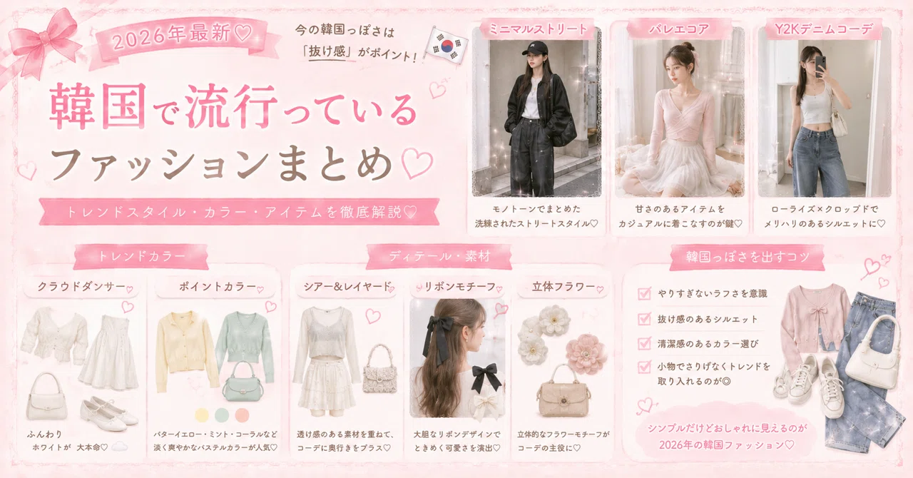 [2026 Latest] Summary of Trending Fashion in Korea👗🤍｜ゆめもも｜ゆるっと旅日記🎀