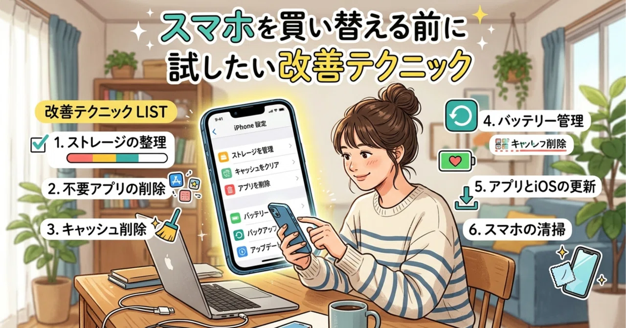 スマホを買い替える前に試したい改善テクニック｜taku
