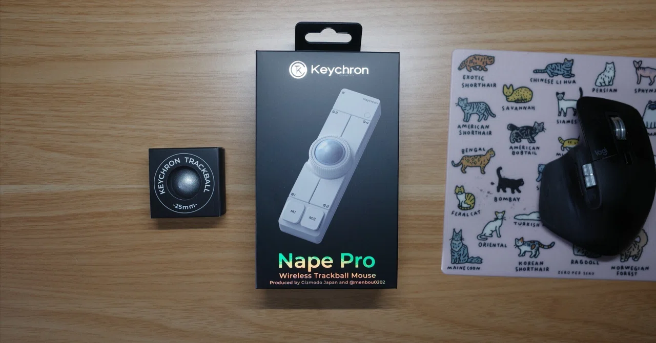 ホームポジションから手を離さない、はずだった——クラファンのトラックボール「Nape Pro」初日の正直な感想｜PHONON