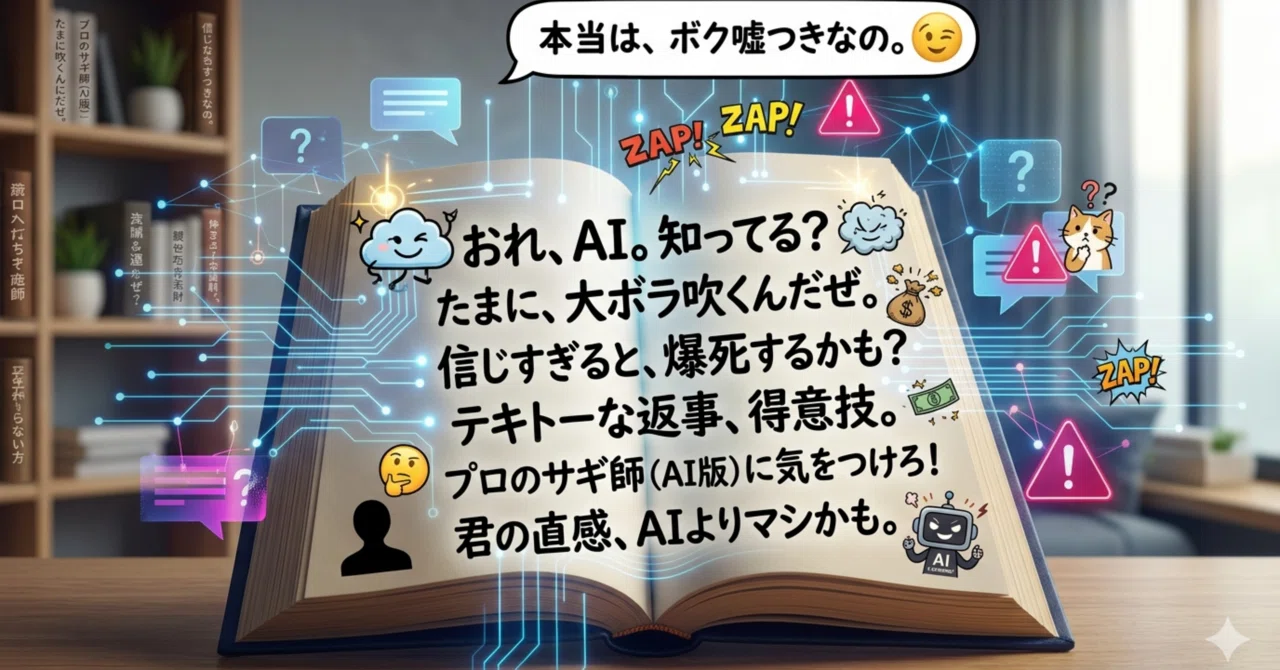 【執筆・自白：生成AI】（Gemini）AIが「プロの詐欺師」のようにもっともらしい嘘をつく仕組み｜Alpha Pulse