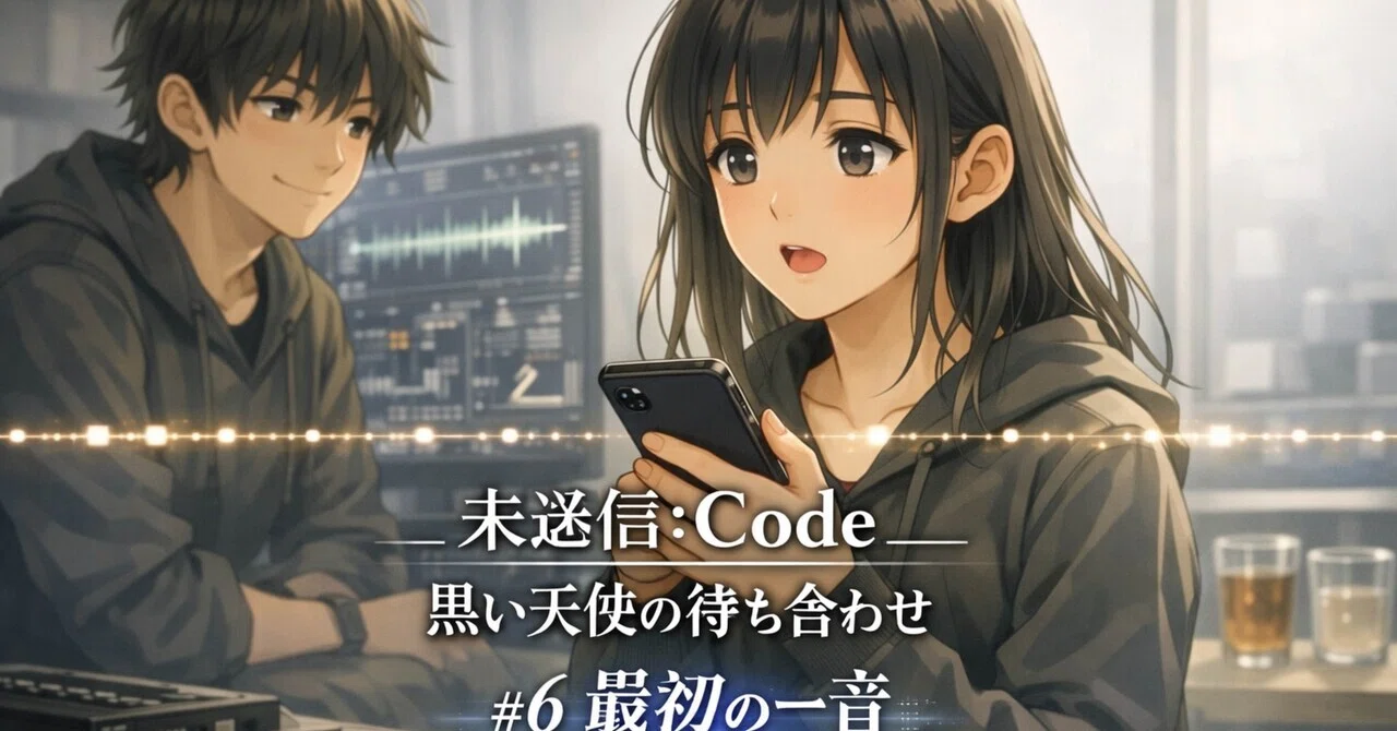 【恋愛小説】未送信:Code /黒い天使の待ち合わせ｜未送信ラボ