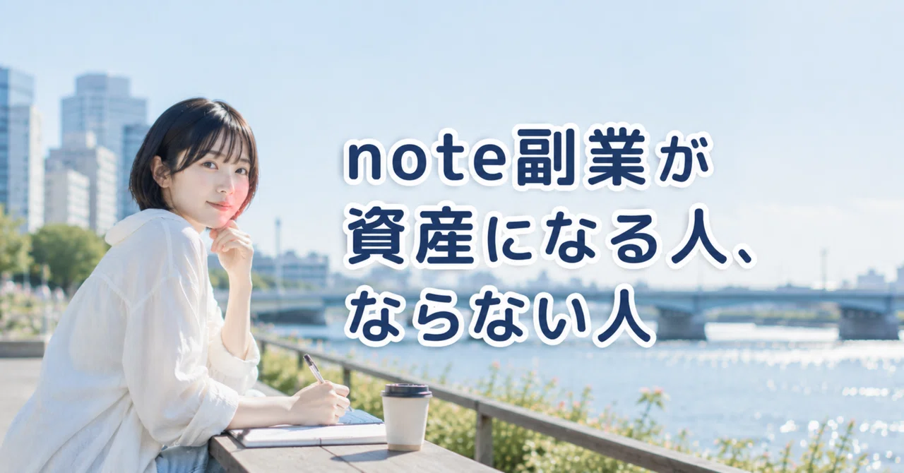 note副業が資産になる人、ならない人｜ヒツジ｜メディア資産構築家