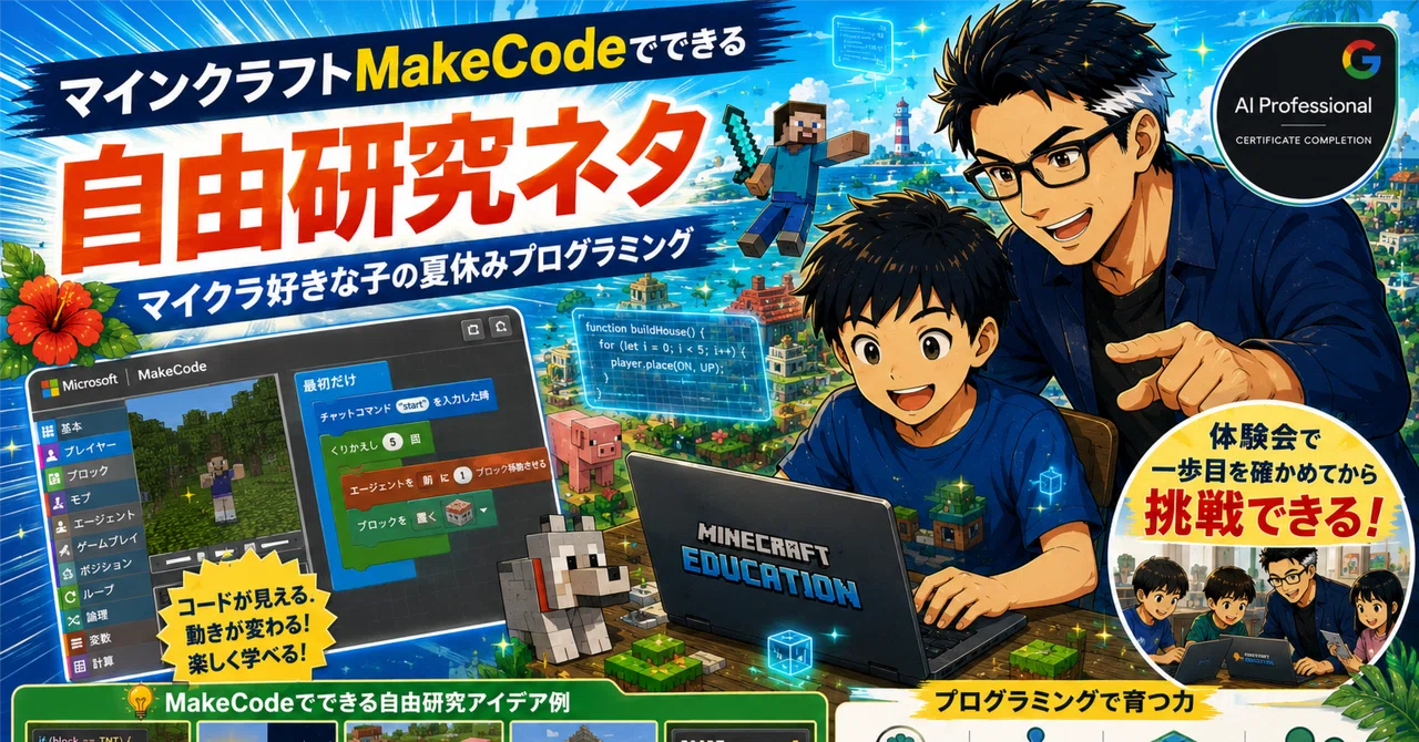 Independent Research Ideas Using Minecraft MakeCode | Summer ...