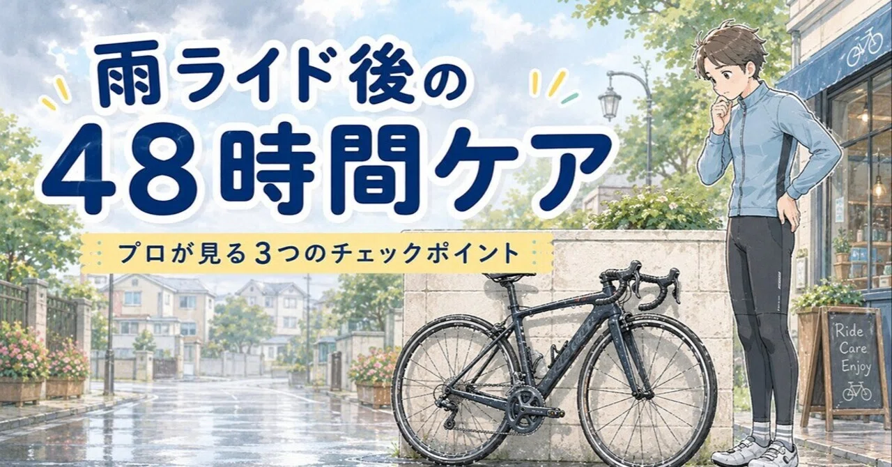 "My bike got caught in yesterday's rain..." If you leave that worry ...