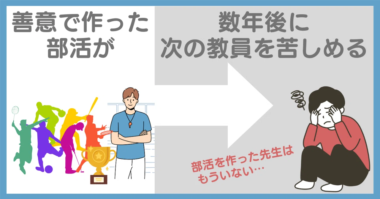 善意で作った部活が、数年後に次の教員を苦しめる｜高校英語教師