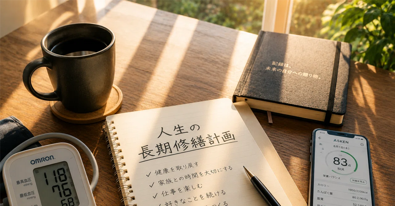 はじめまして。43歳会社員が健康を取り戻す記録です｜kosuke