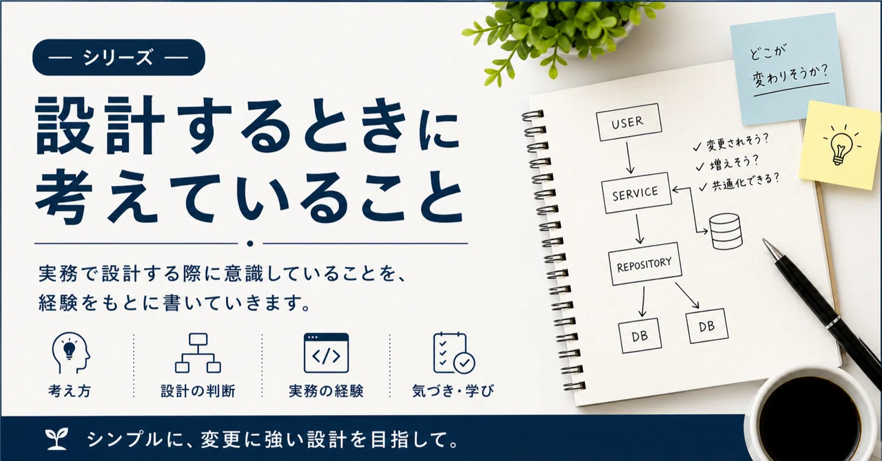 【設計するときに考えていること】第4回：条件が増えてきたら考えること｜saku|技術メモ