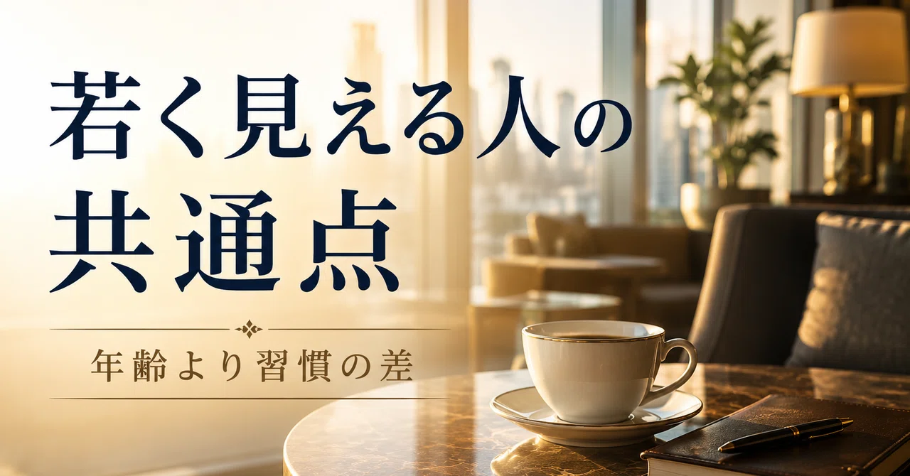 なぜ同じ50代でも若く見える人と老けて見える人がいるのか｜takumi_mens_biyo