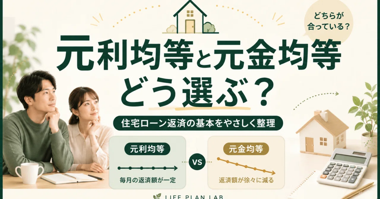 元利均等か元金均等か｜金利上昇時の返済額と残高から考える｜みかん@LIFE_PLAN_LAB