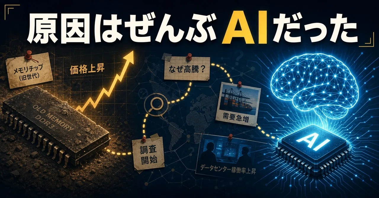 原因はぜんぶAIだった!? 古いメモリ高騰のふしぎ｜N.I.X