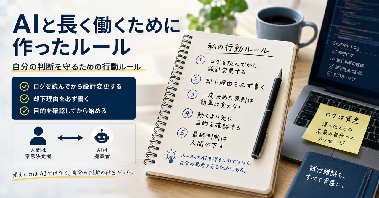 【第9回】AIと長く働くために作ったルール｜AI Factory Lab