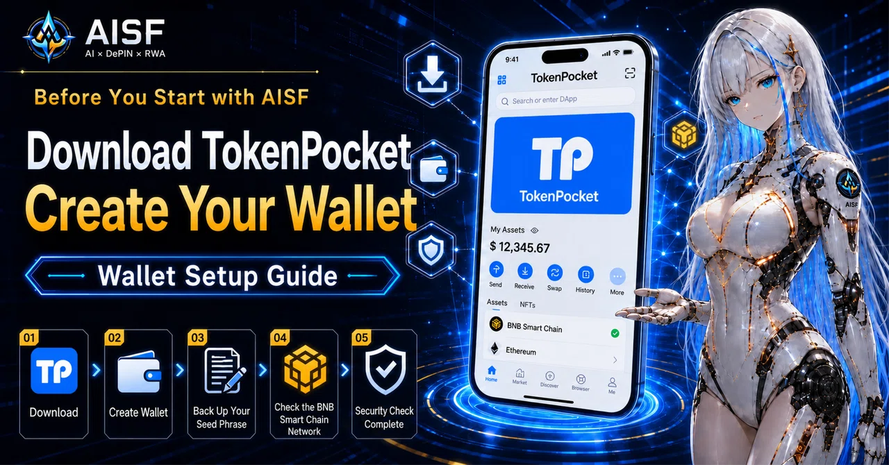 Preparing to Start AISF｜How to Download TokenPocket and Create Your ...