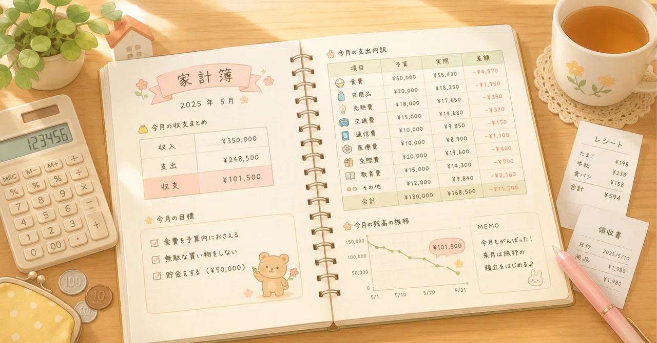 [Real Household Budget of a University Student] I'll show you ...