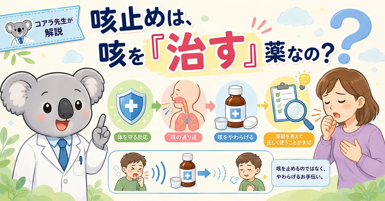 Are cough suppressants drugs that 'cure' a cough?｜千林大宮はら耳鼻咽喉科のnote