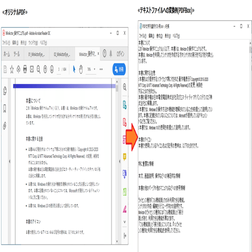 RPAツール:WinActor PDFからテキストデータを取得する - ワークスアイディ