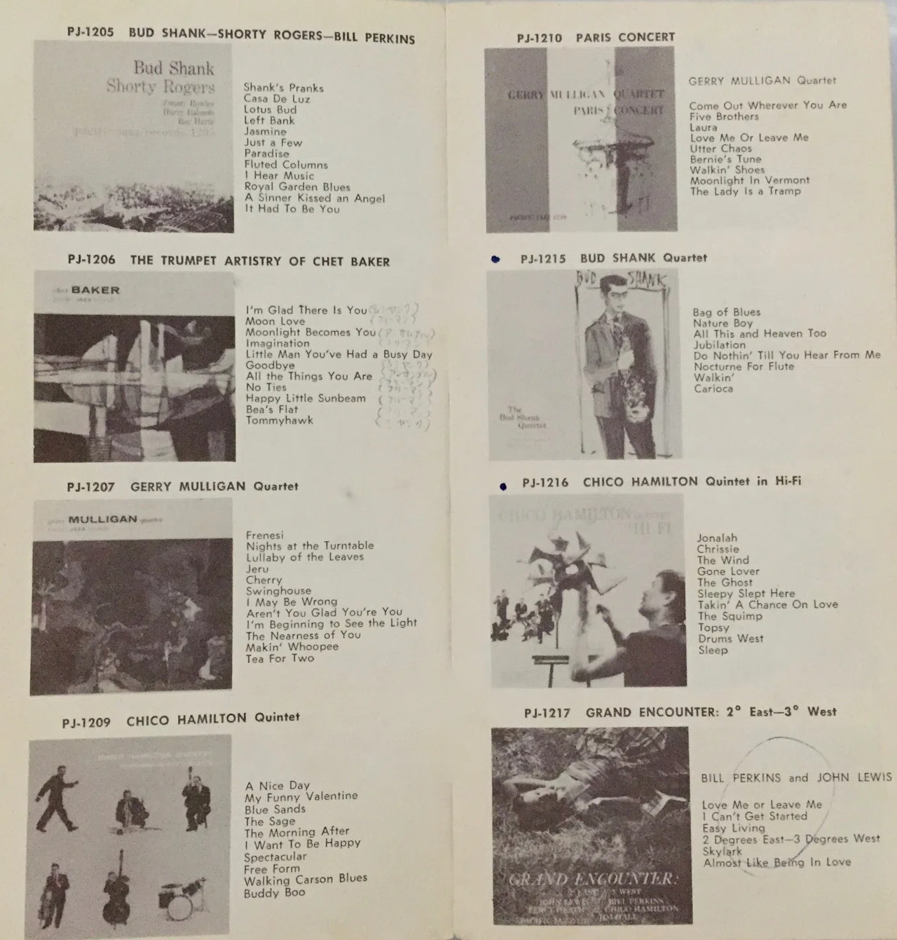 WORLD PACIFIC RECORDSカタログ(1958年)｜Sugarfootstomp