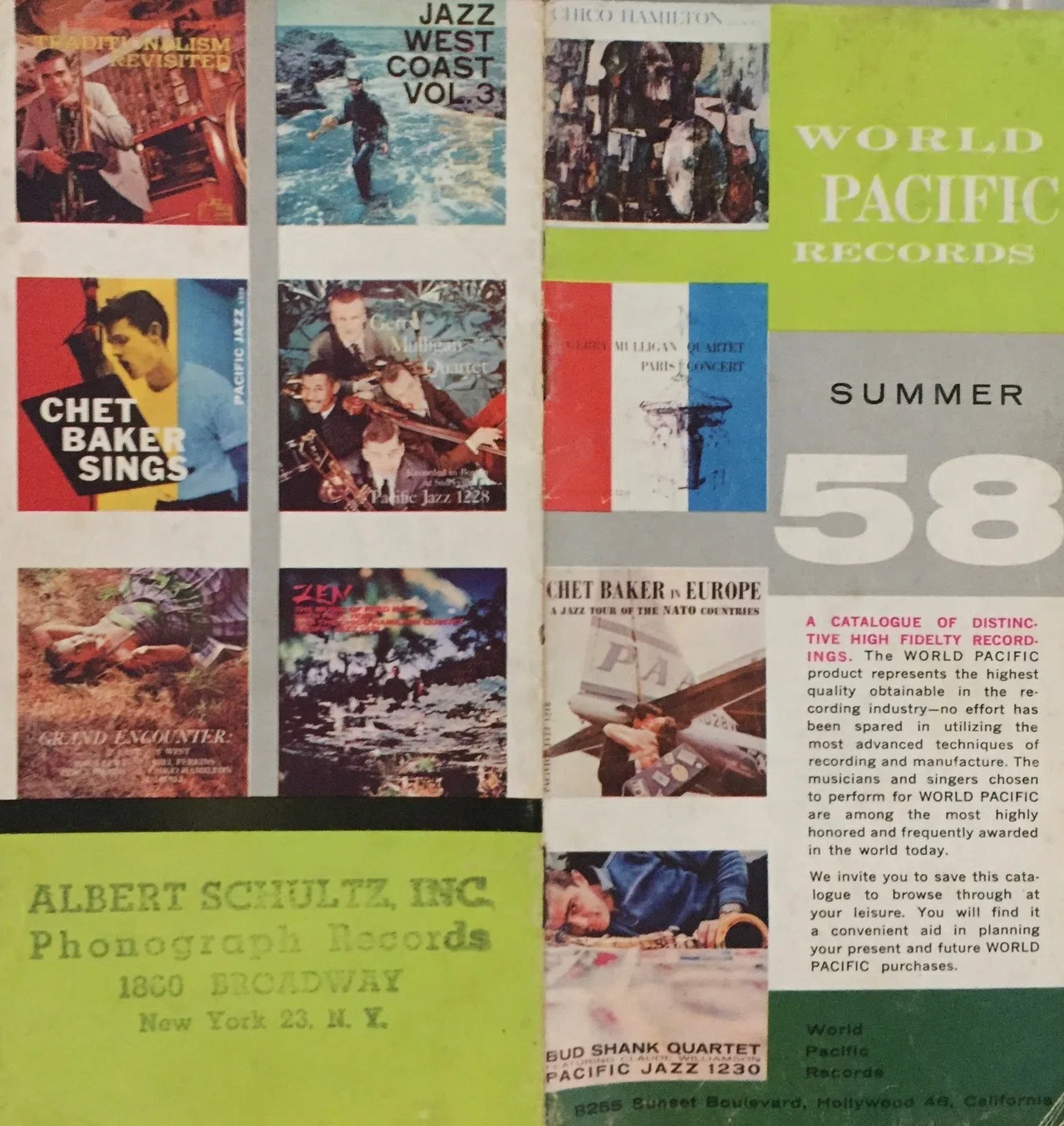 WORLD PACIFIC RECORDSカタログ(1958年)｜Sugarfootstomp