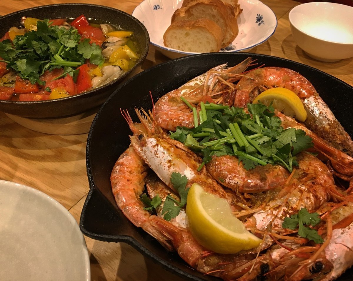 Tajine Gamberi… アルゼンチン赤エビによるモロッコタジン風｜Tact Hirose