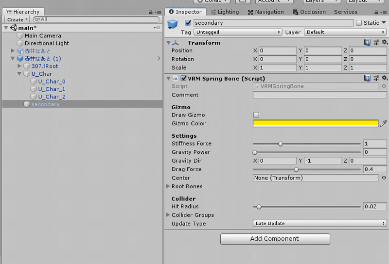 VRMSpringBoneの設定メモ｜阿部聡也さんのnote