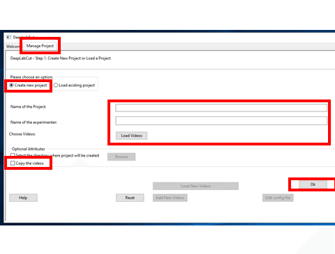 DeepLabCut - Standalone GUI - 1｜SakuLab