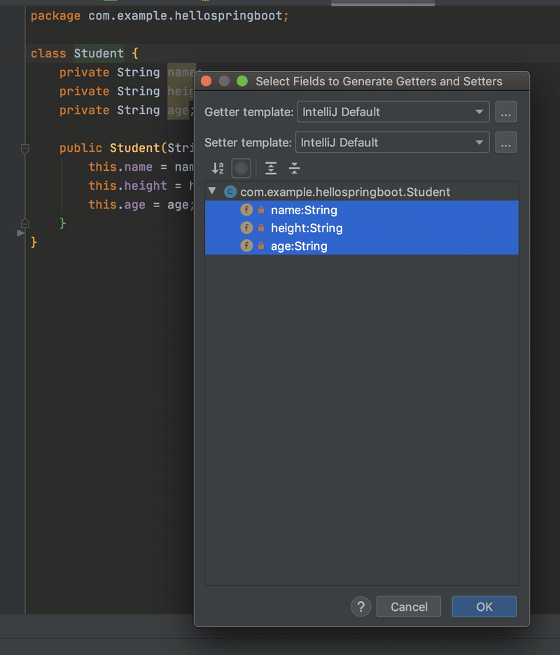 面倒なgetter, setterを自動生成してくれるIntelliJのジェネレート機能｜ymzkjpx blog