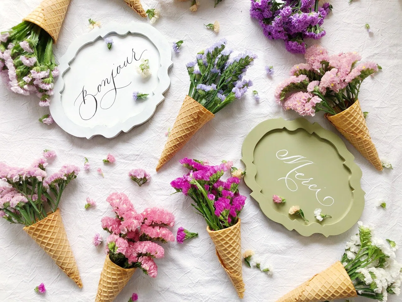 Public Recipe | Gelato-style Styling with Statice [Floral Stylist Yoko ...