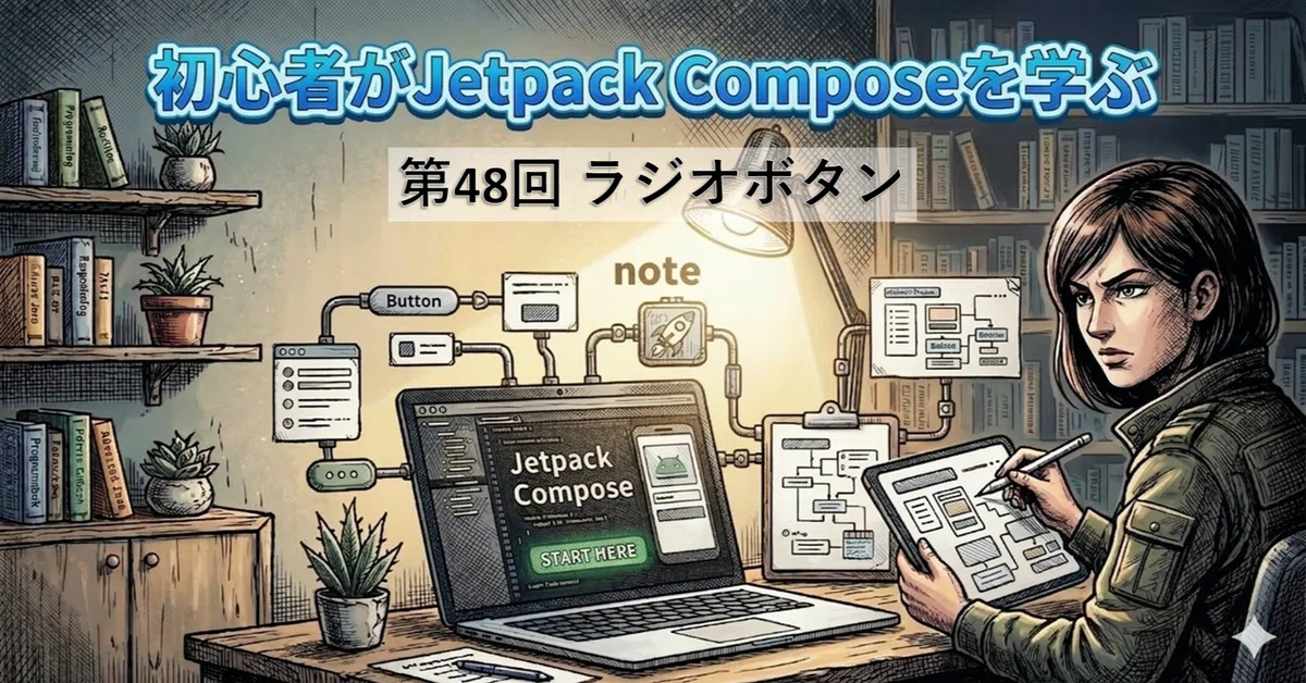 Learning Jetpack Compose for Beginners - Part 48 Radio Buttons｜ざこっち
