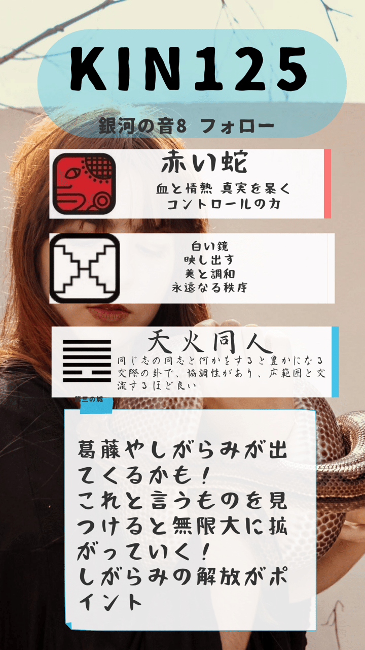 KIN125｜珠里 マヤ暦で本当の私に