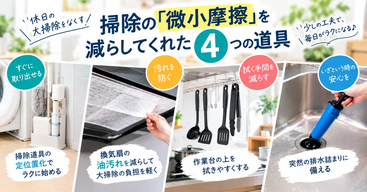 【Eliminating Weekend Deep Cleaning】 4 Tools That Reduced the 
