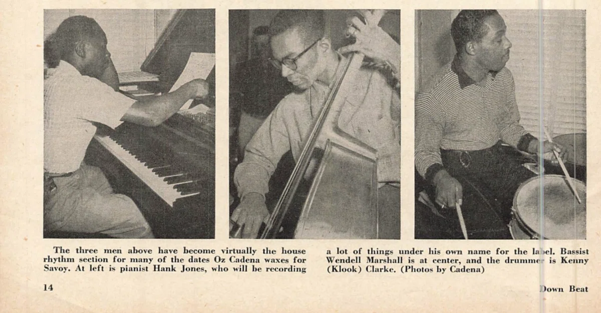 Savoy(Records) Shows Wizardry Of Oz(Ozzie Cadena) 米ダウンビート誌(1956年9月5日号 ...