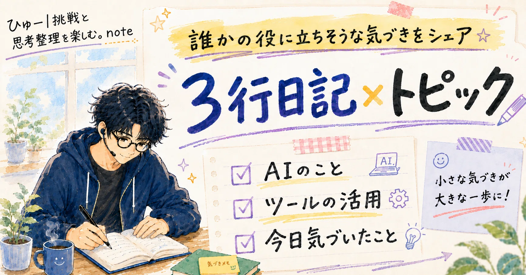 [3-Line Diary x Topics] End-of-Month AI Tool Review Meeting | September ...