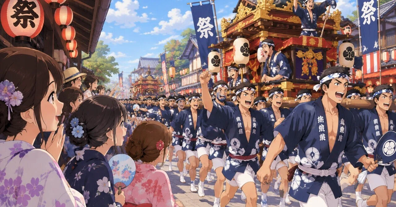 裸祭りで男の子がふんどしをつけるのを同い年の女の子が手伝う話｜羞恥の星空【cfnm Cmnf】 りお