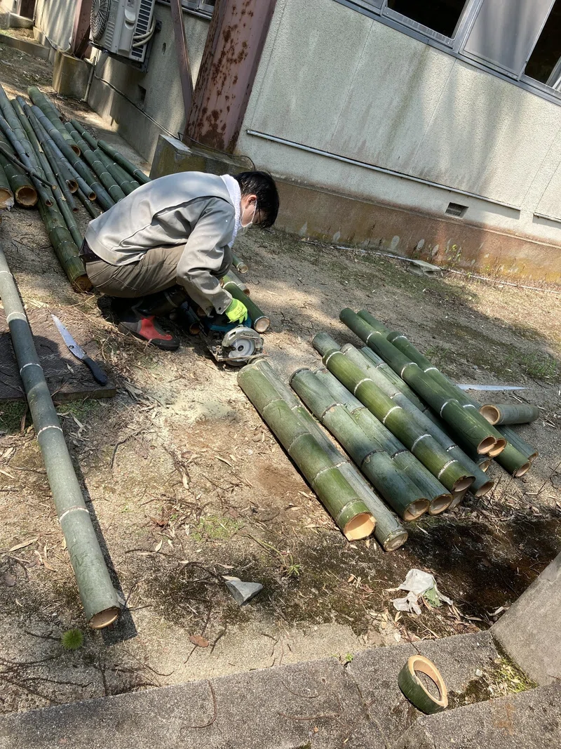〔竹活用事業〕竹でご飯を炊く実験！｜大戸まちづくり協議会