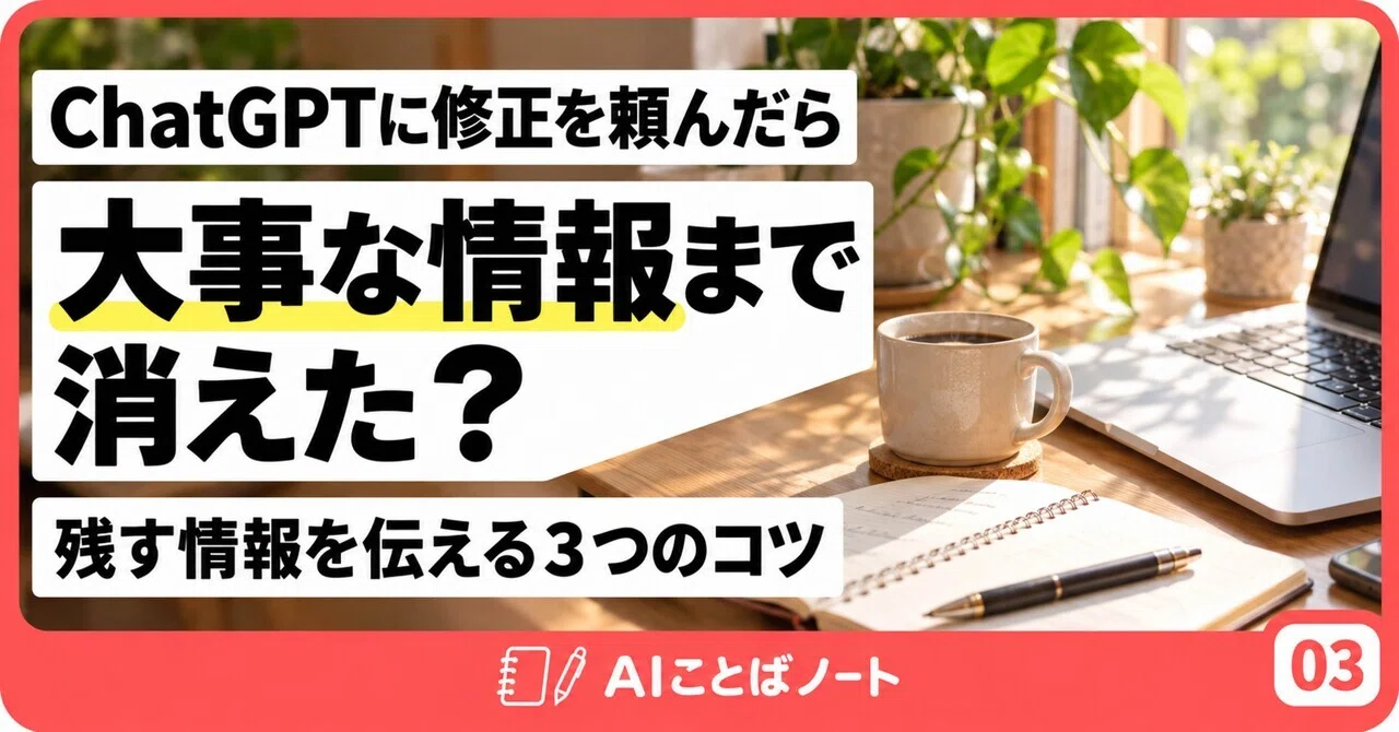 Did you lose important information when asking ChatGPT for revisions? 3 ...