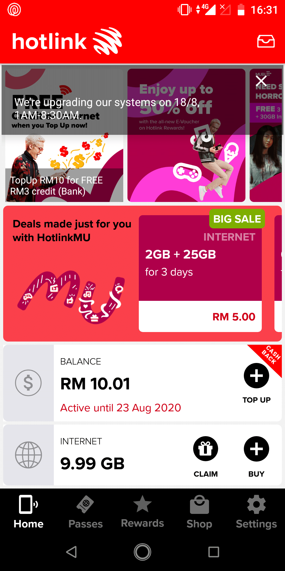 Hotlink prepaidユーザーに朗報！？使い切れずに貯まっていくTop up残高が有効に使える様になっていたのでレポートします🎶｜歳の ...