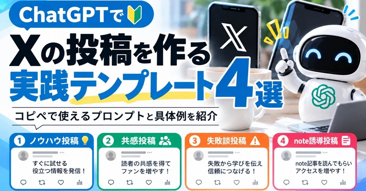 Chapter 2: 4 Practical Templates for Creating X Posts with ChatGPT｜れん ...