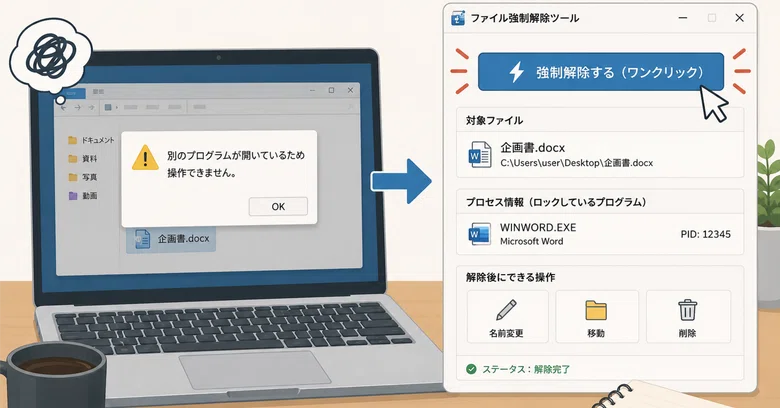 A Windows app that lets you force-unlock, rename, move, or delete files ...