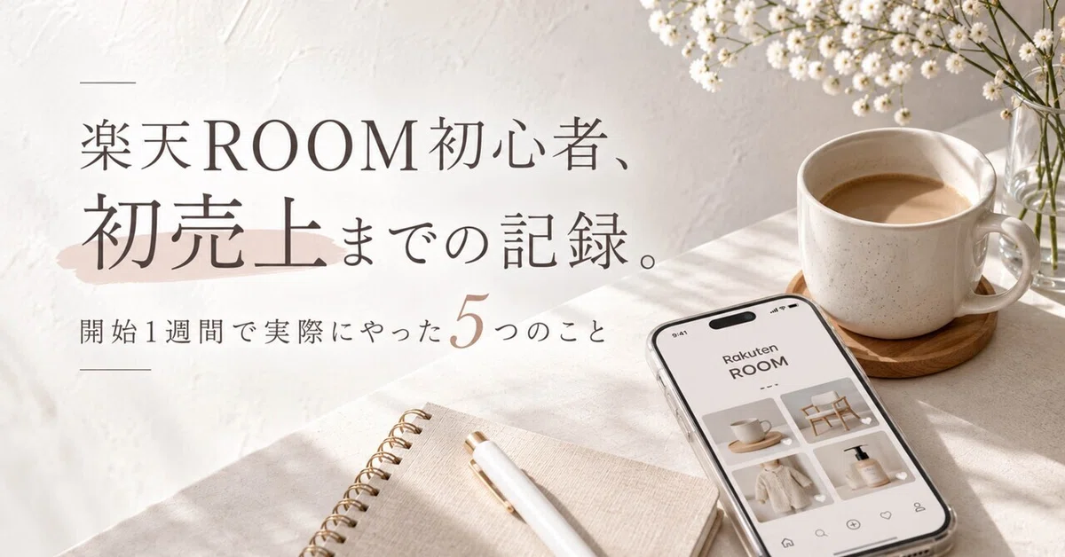 Rakuten ROOM Beginner, First Sale in 1 Week! 5 Things I Actually Did.｜as.