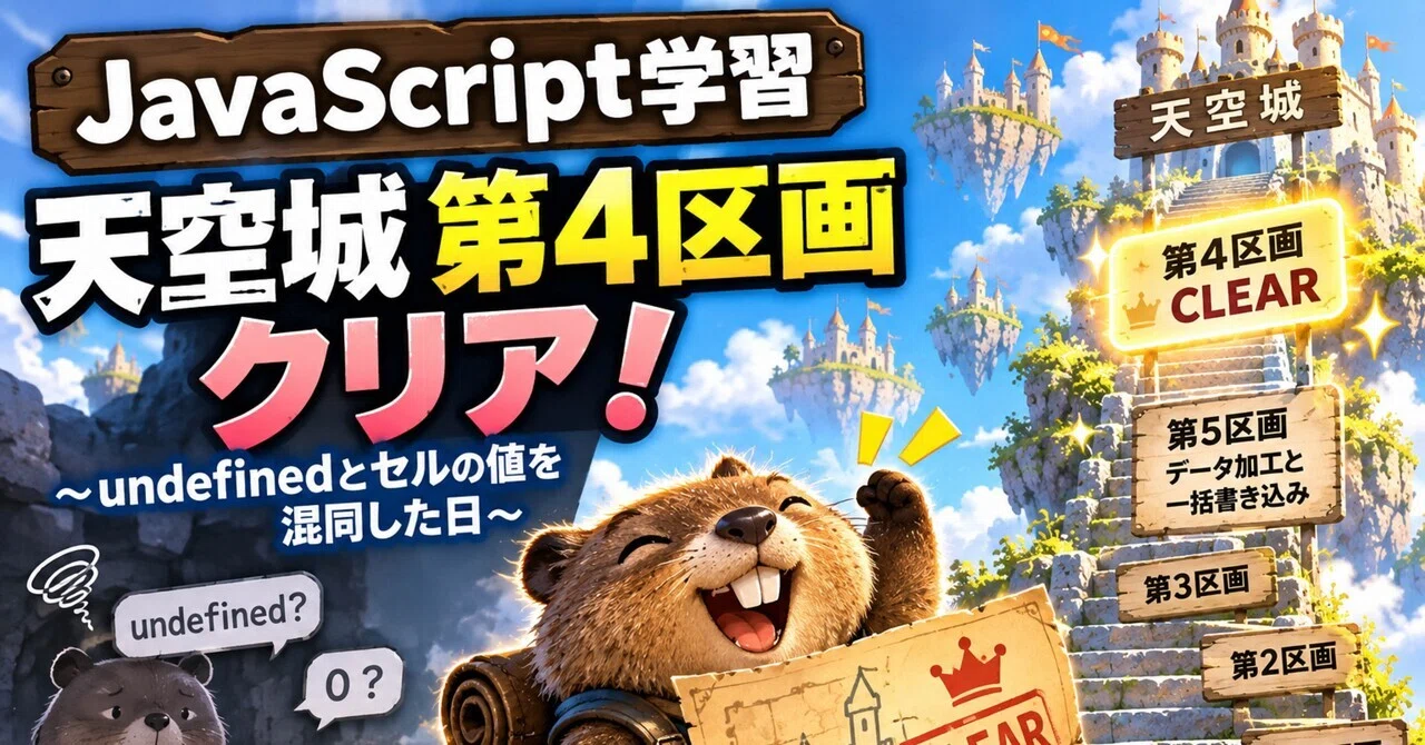 JavaScript Learning | Sky Castle Section 4 Cleared! The Day I Confused ...