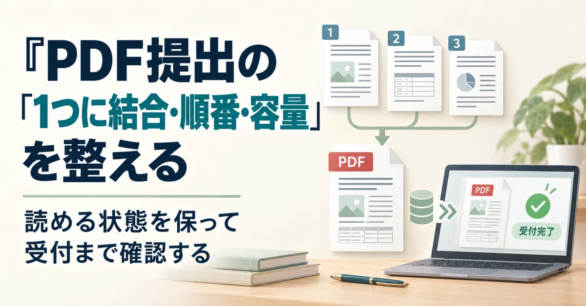 Organizing PDF Submissions: Combining, Ordering, and Managing File Size ...