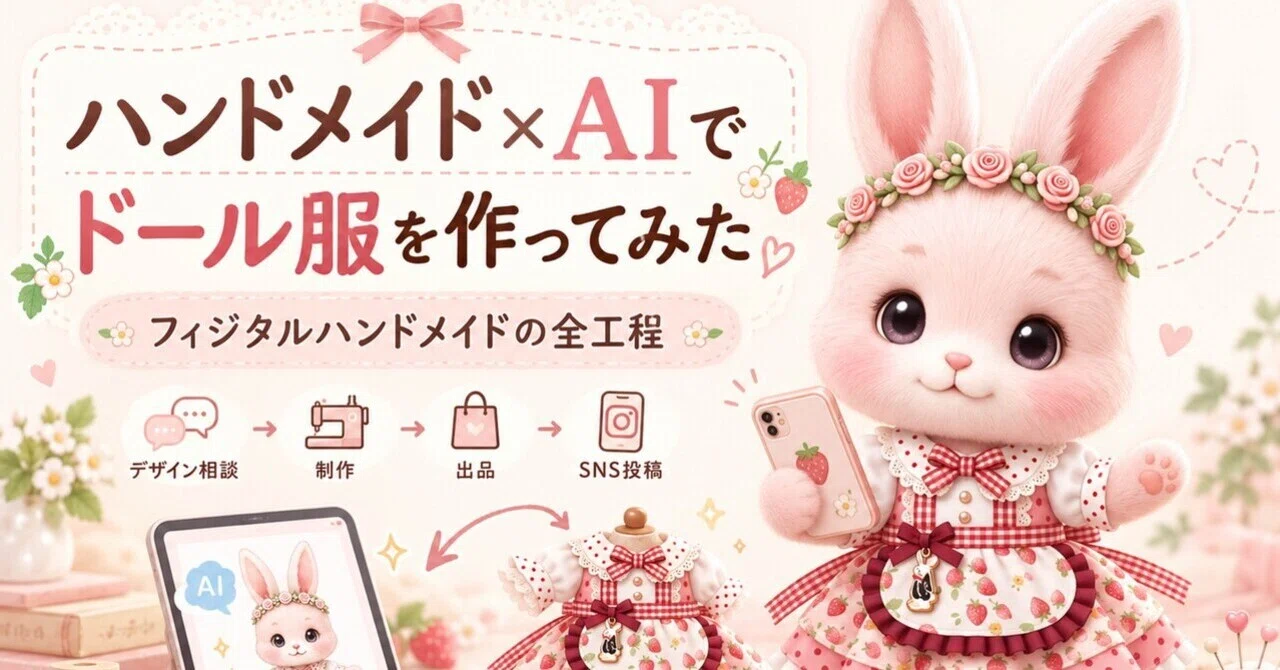 I Tried Making Doll Clothes with Handmade × AI | The Full Process of ...